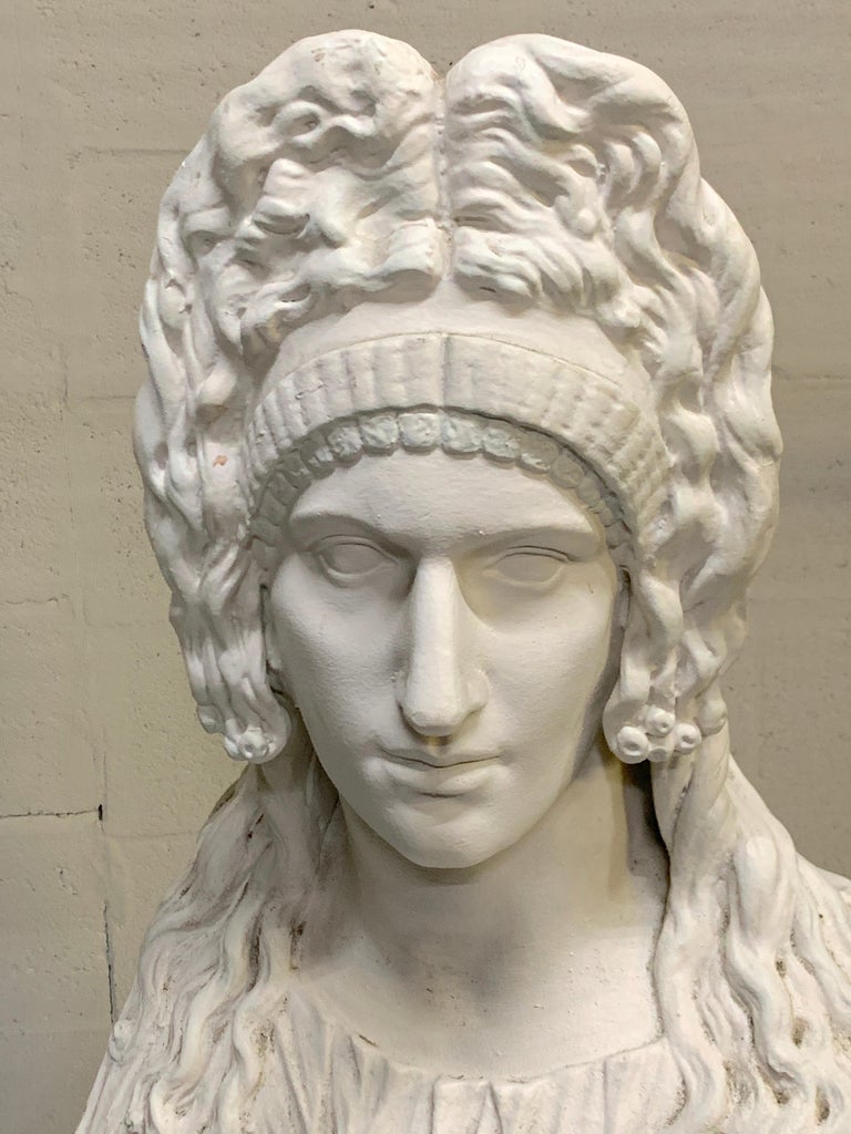 Roman Bust / Herm Personification of Tragedy after the Antique at 1stDibs