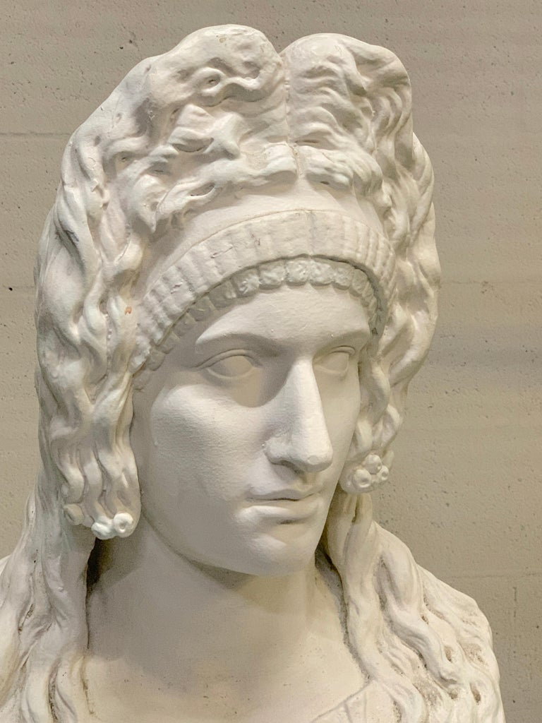 Roman Bust / Herm Personification of Tragedy after the Antique at 1stDibs
