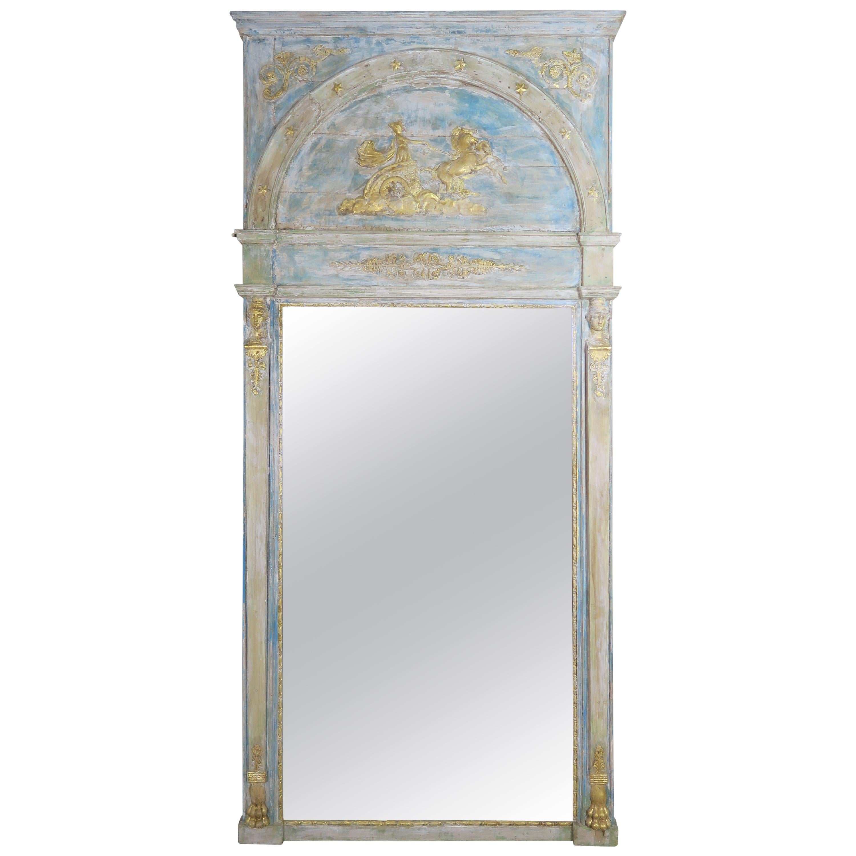 Marbled Roman Style Mirror For Sale at 1stDibs