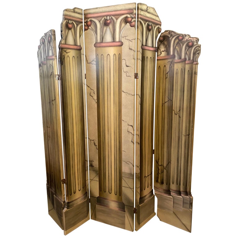 Roman Columns 6-Panel Screen at 1stDibs