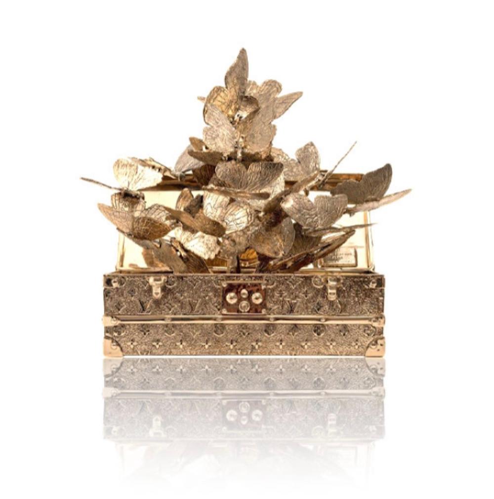 Roman Feral - Mini Malle LV Bronze For Sale at 1stDibs