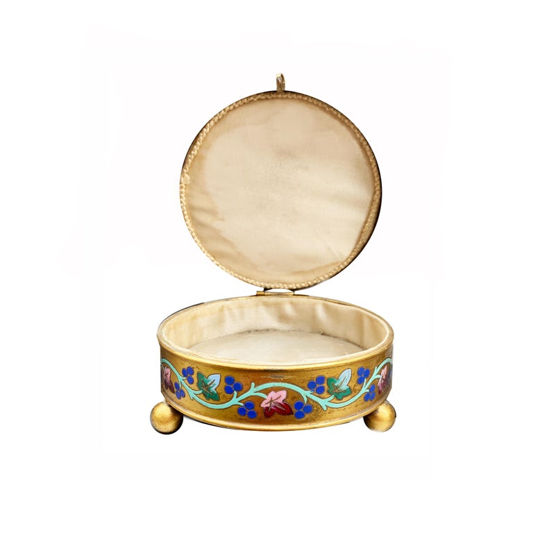 Roman Forum Micromosaic 'circa 1850' Set in a 24 Karat Gilded Bronze ...