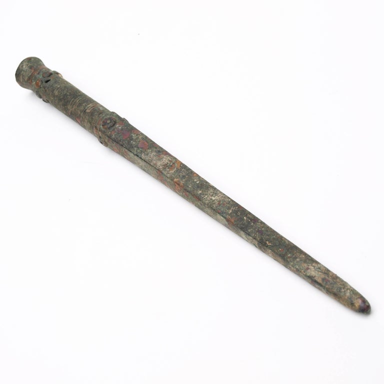 Ancient Roman Bronze Sauroter or Spear Butt Spike at 1stDibs