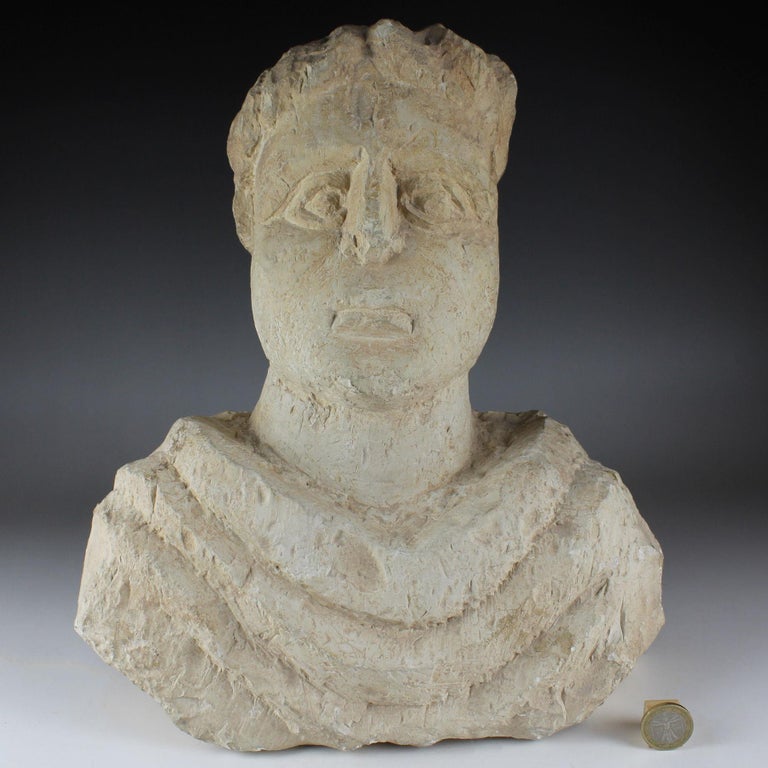 Roman Funerary Bust of Man For Sale at 1stDibs