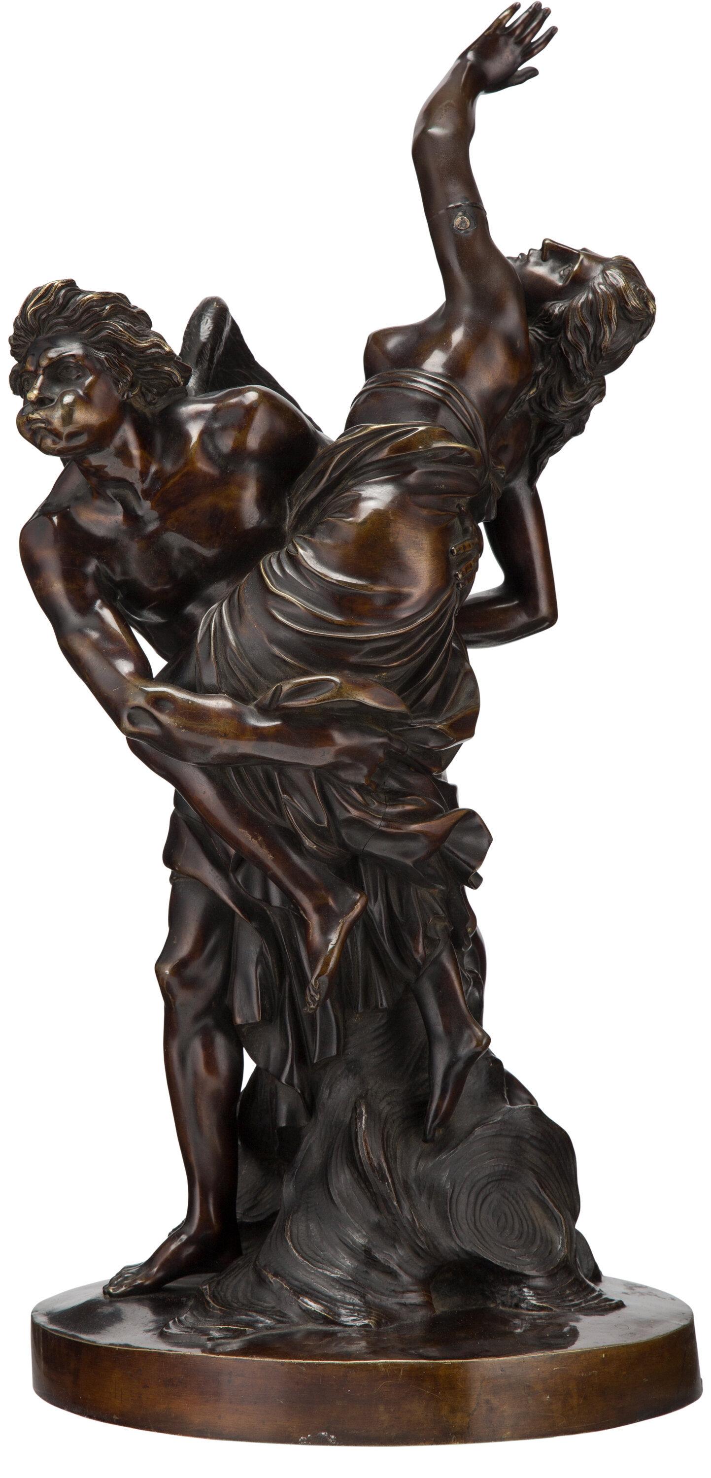 Roman Grand Tour Bronze Sculpture of Boreas Abducting Oreithyia at 1stDibs
