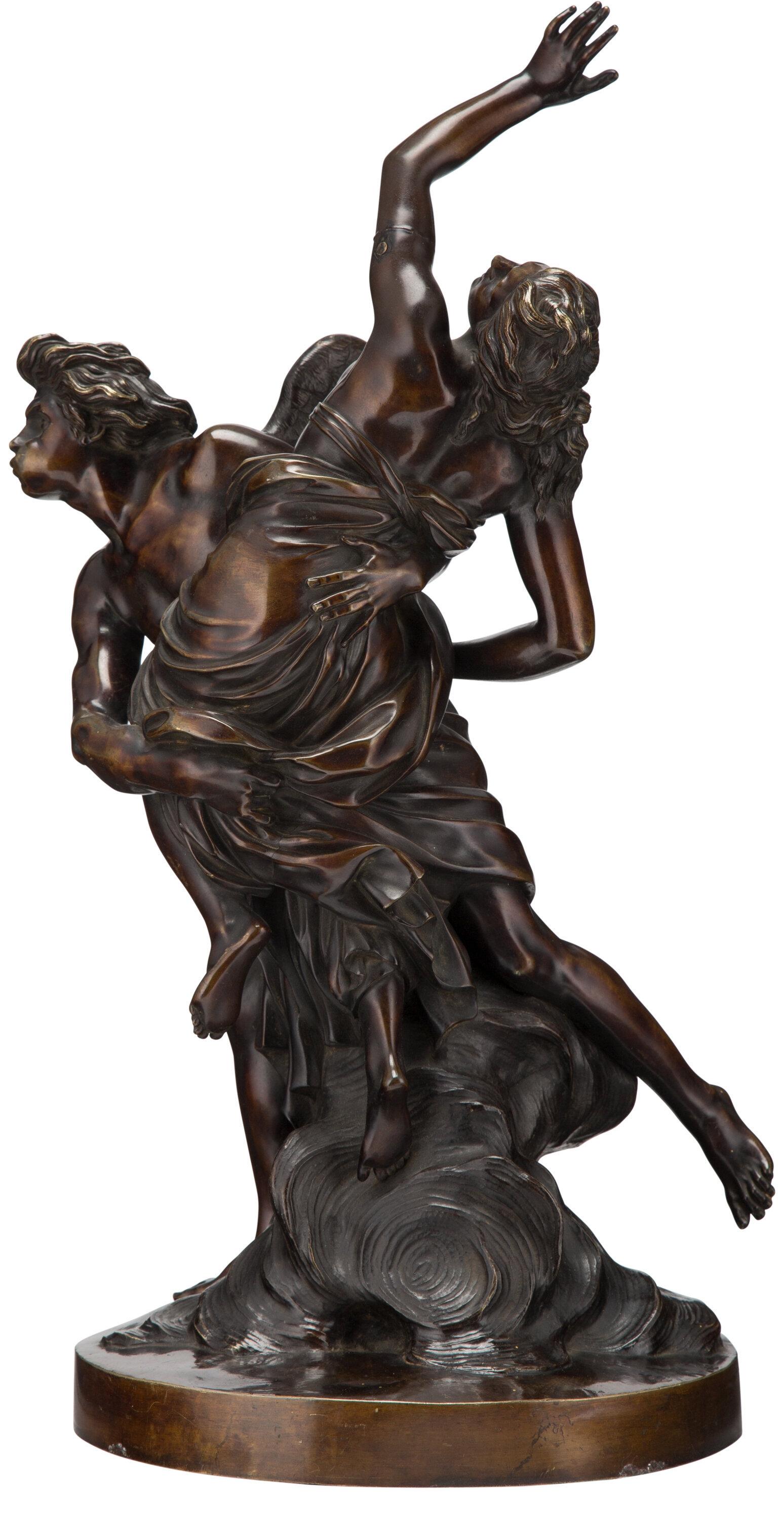 Roman Grand Tour Bronze Sculpture of Boreas Abducting Oreithyia at 1stDibs
