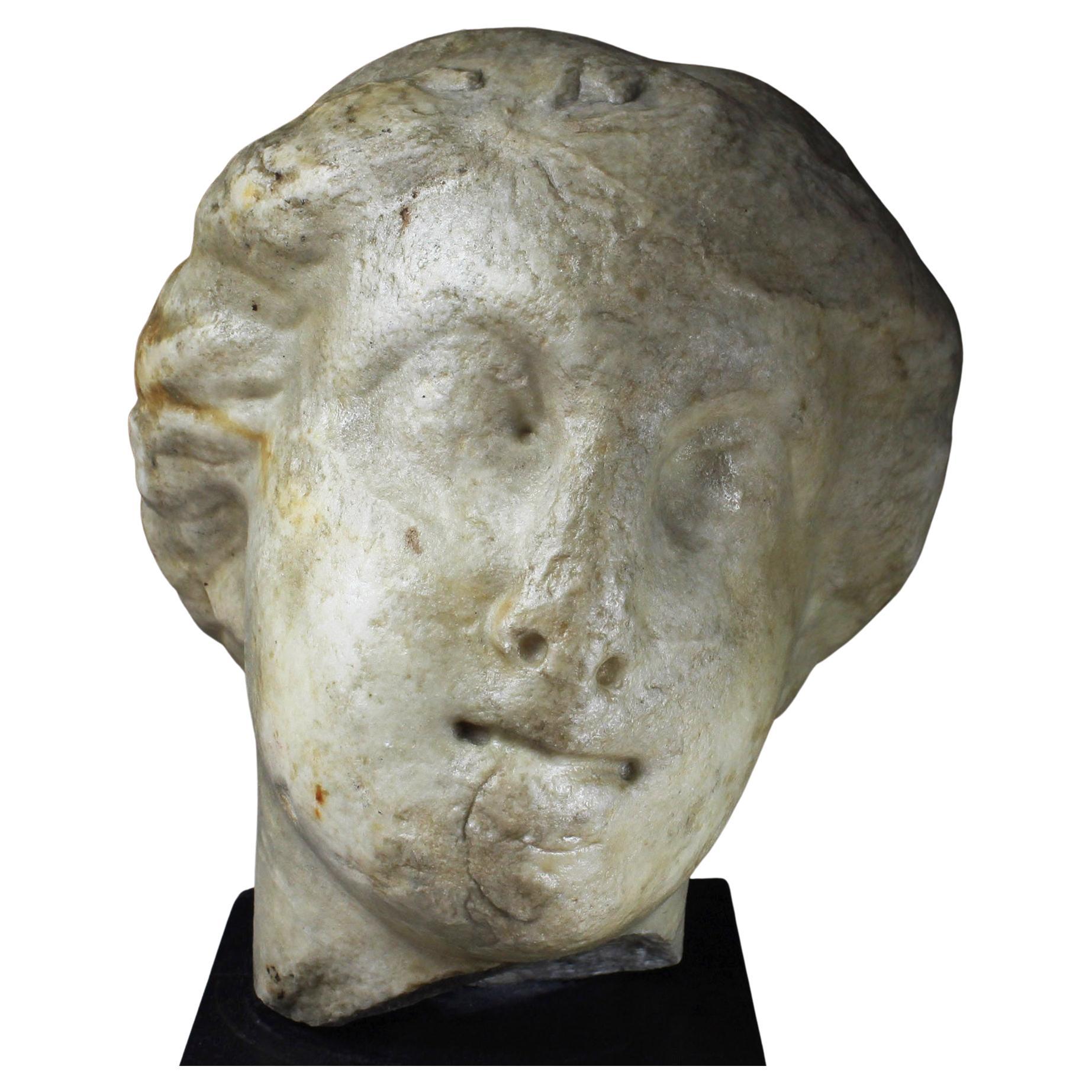 Roman Head of a Goddess at 1stDibs