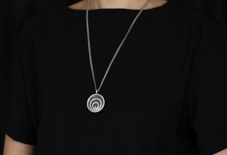 Chopard 1.98 Carats Total Happy Spirit Collection Diamond Pendant ...