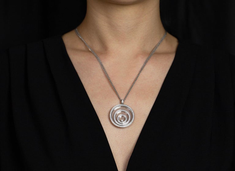 Chopard 1.98 Carats Total Happy Spirit Collection Diamond Pendant ...