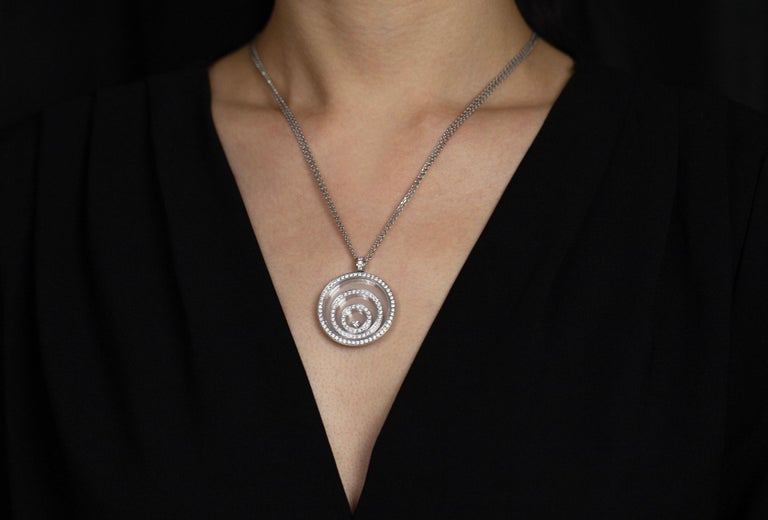 Chopard 1.98 Carats Total Happy Spirit Collection Diamond Pendant ...