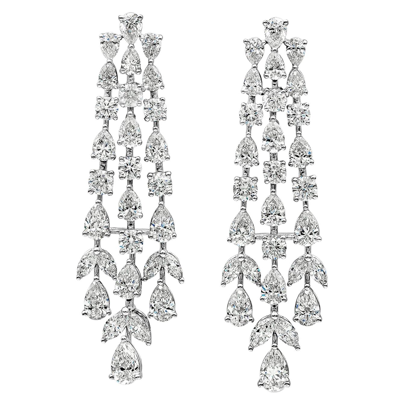 Brilliant Diamond Drop Earrings at 1stDibs