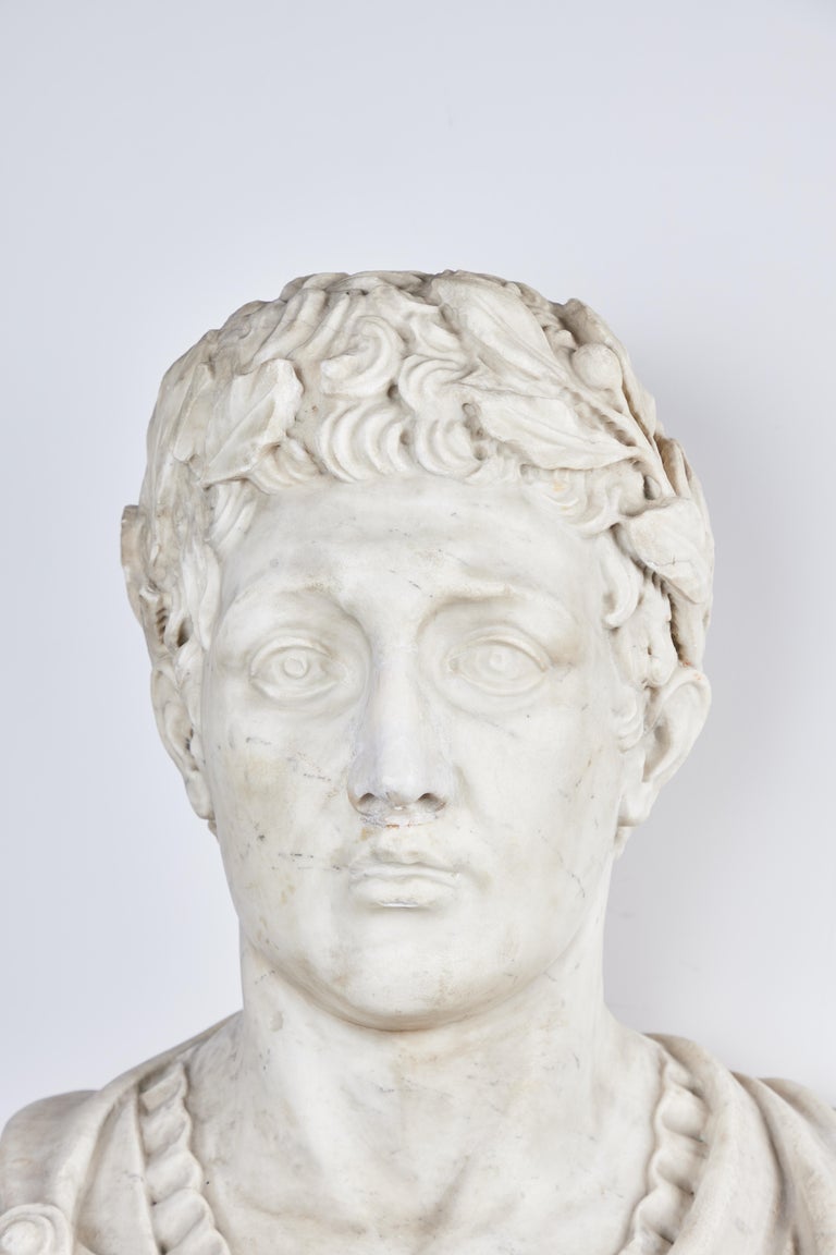 Roman Marble Bust of an Emperor For Sale at 1stDibs
