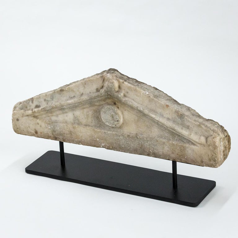Roman Marble Stele or Stela Pediment For Sale at 1stDibs