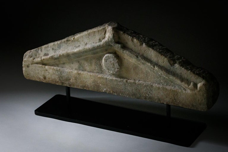Roman Marble Stele or Stela Pediment For Sale at 1stDibs