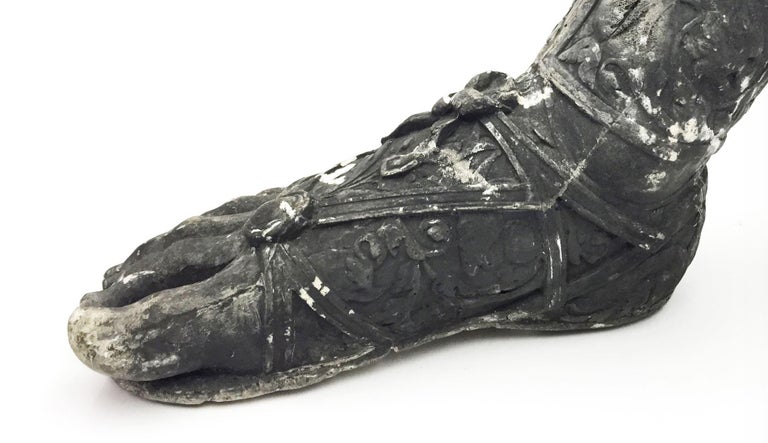 Roman Plaster Foot Sculpture For Sale at 1stDibs