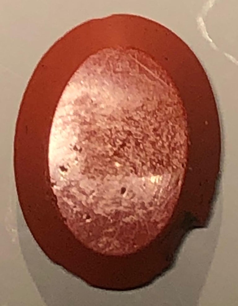 Roman Red Jasper Gemstone with Leda and the Swan For Sale at 1stDibs