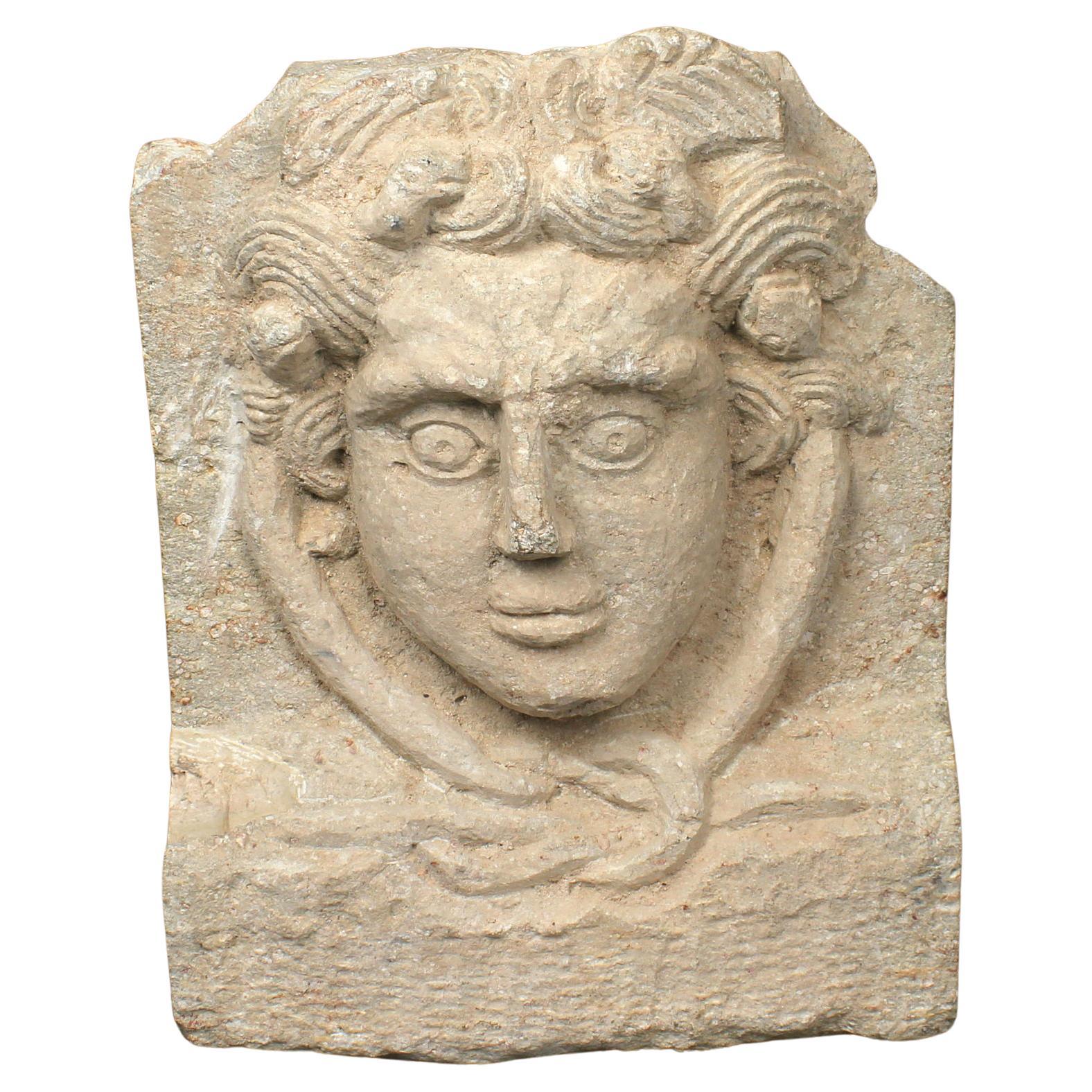 Roman relief of Medusa and Hercules knot For Sale at 1stDibs