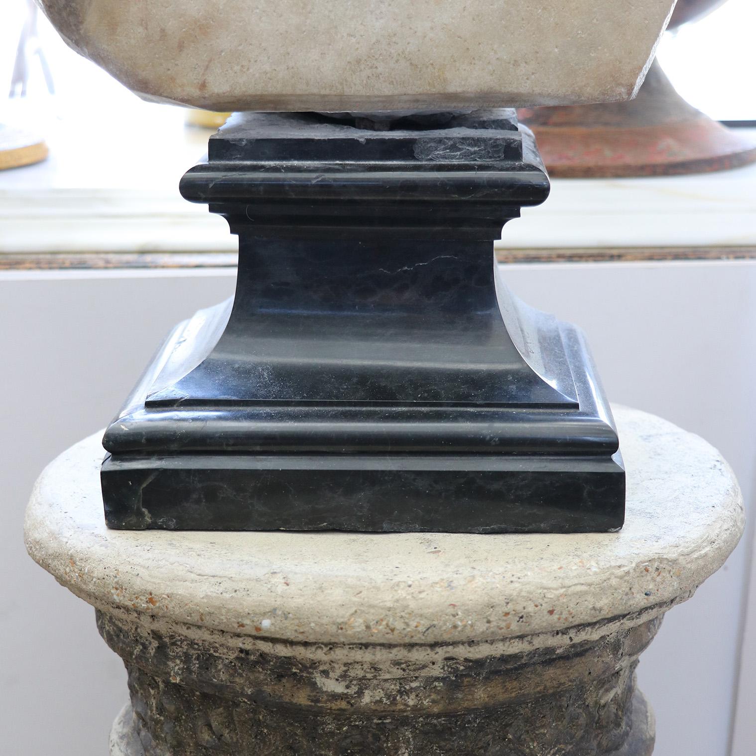 Roman Style Head with Column For Sale at 1stDibs
