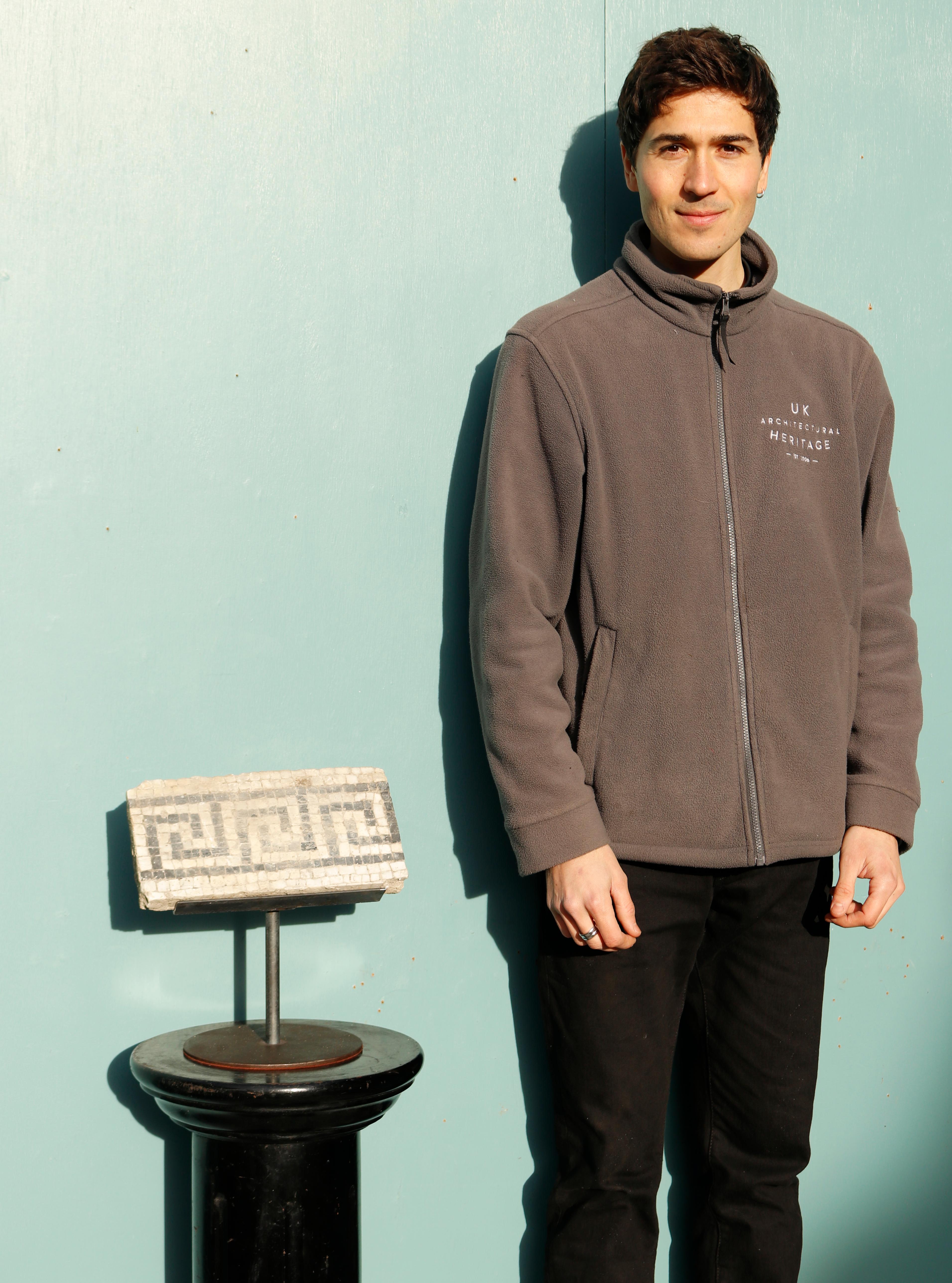 Reclaimed Roman Style Mosaic Floor Fragment on Stand For Sale at ...