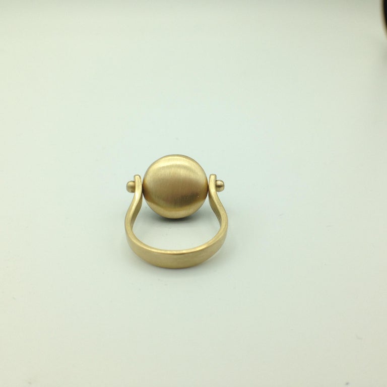 Roman Style Reversible Black Jade Yellow 18 Karat Gold Made in Italy ...