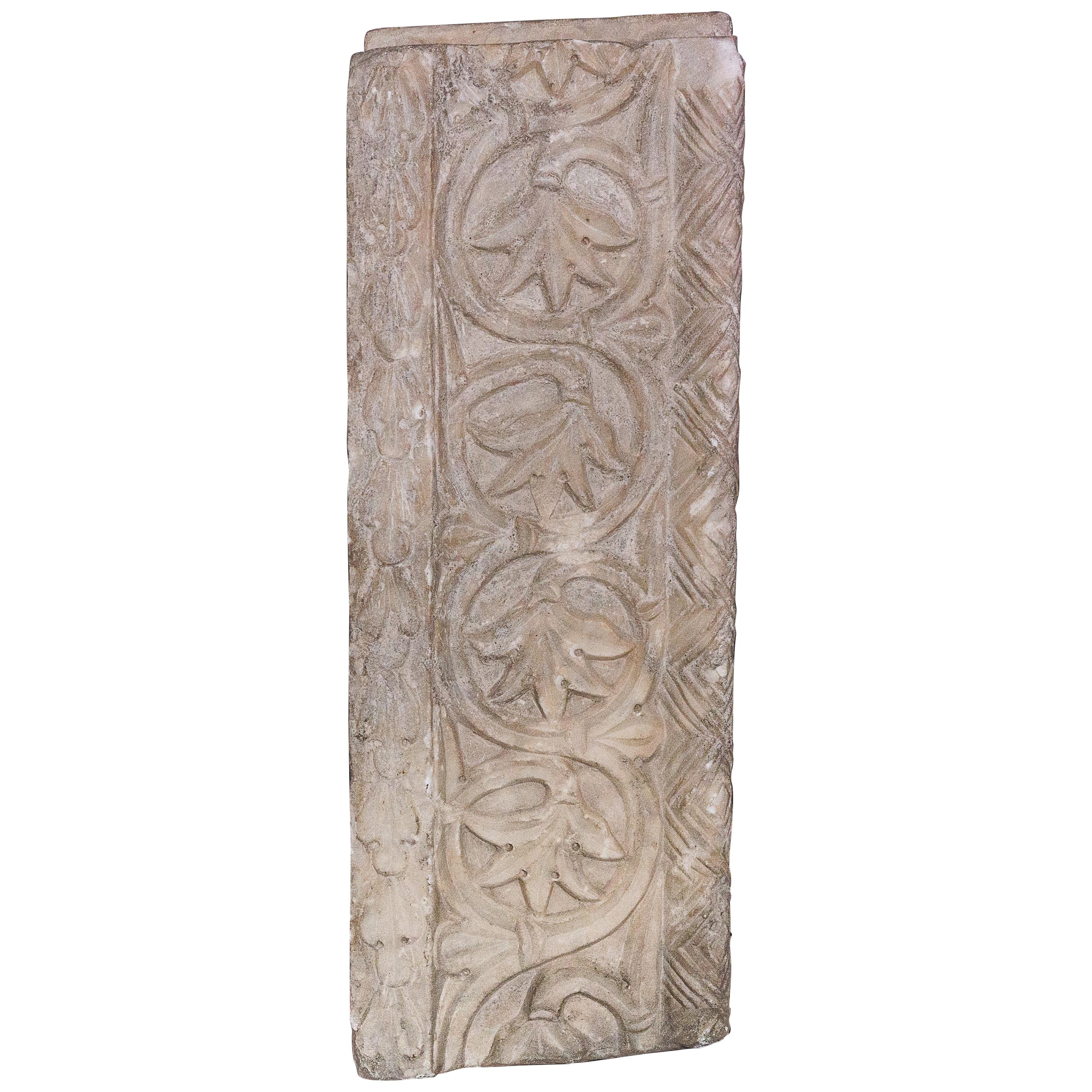 Romanesque Italian Frieze in Marble with a Tree of Life, 12th-13th ...