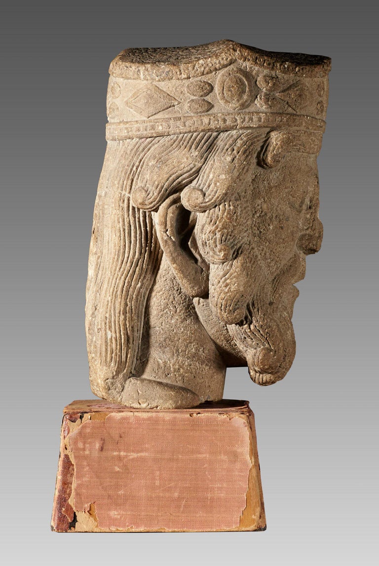 Romanesque Kings Head, French, circa 1100-1200 at 1stDibs | romanesque ...