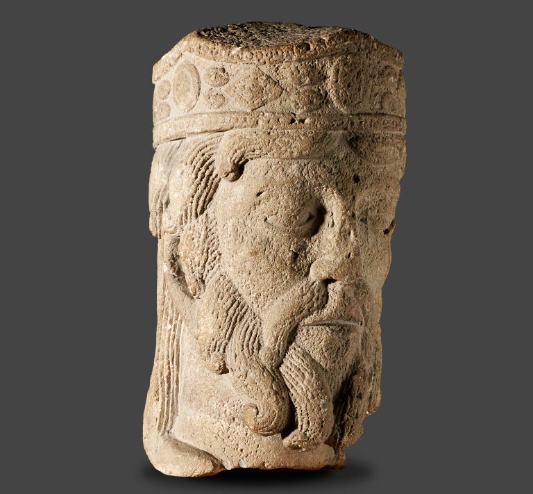 Romanesque Kings Head, French, circa 1100-1200 at 1stDibs | romanesque ...