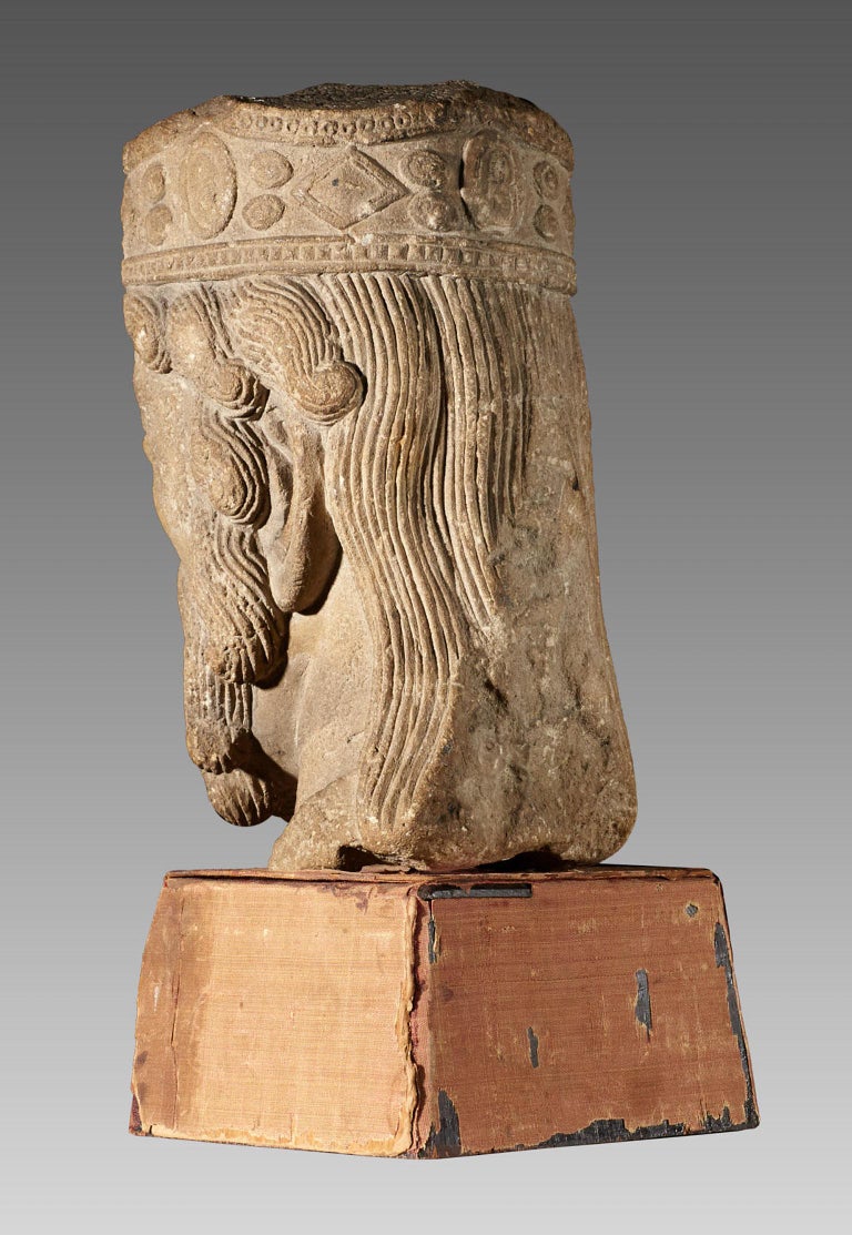 Romanesque Kings Head, French, circa 1100-1200 at 1stDibs | romanesque ...