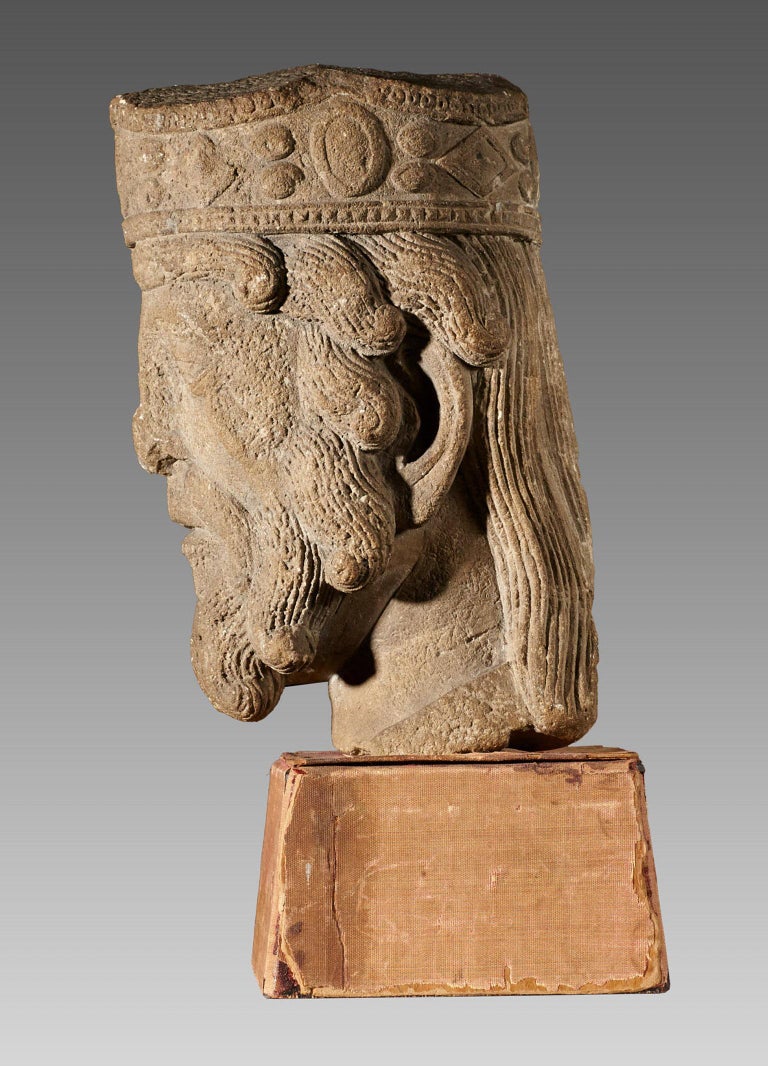 Romanesque Kings Head, French, circa 1100-1200 at 1stDibs | romanesque ...