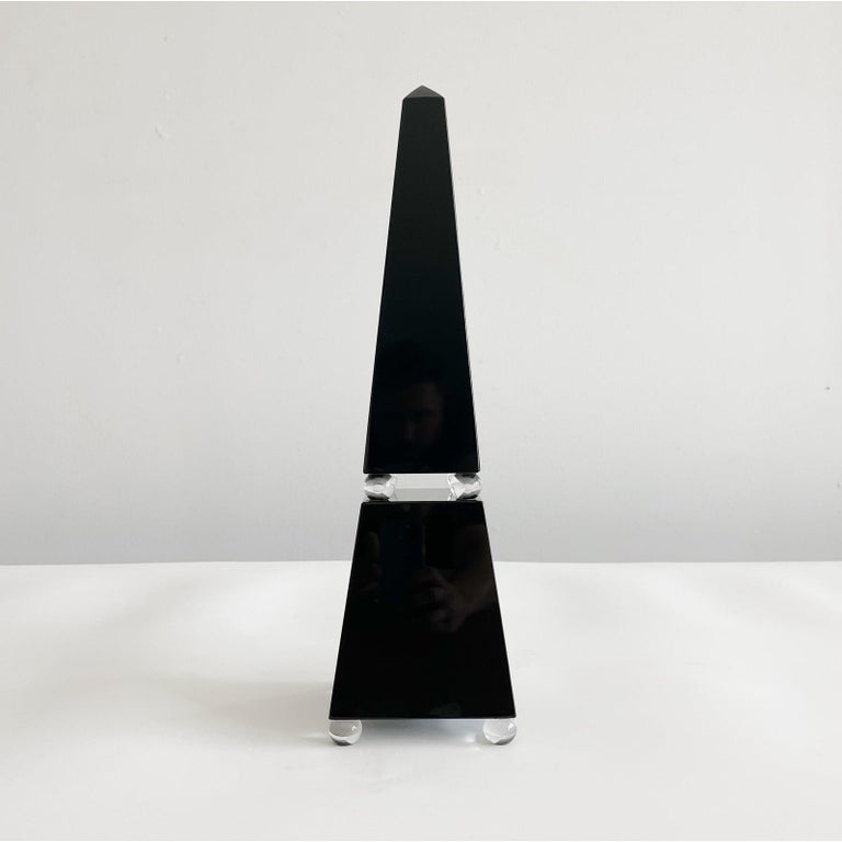 Romano Dona Vintage Signed Murano Glass Obelisk For Sale at 1stDibs