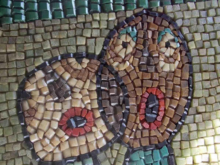 Romanos Glass tesserae Figural Mosaic For Sale at 1stDibs