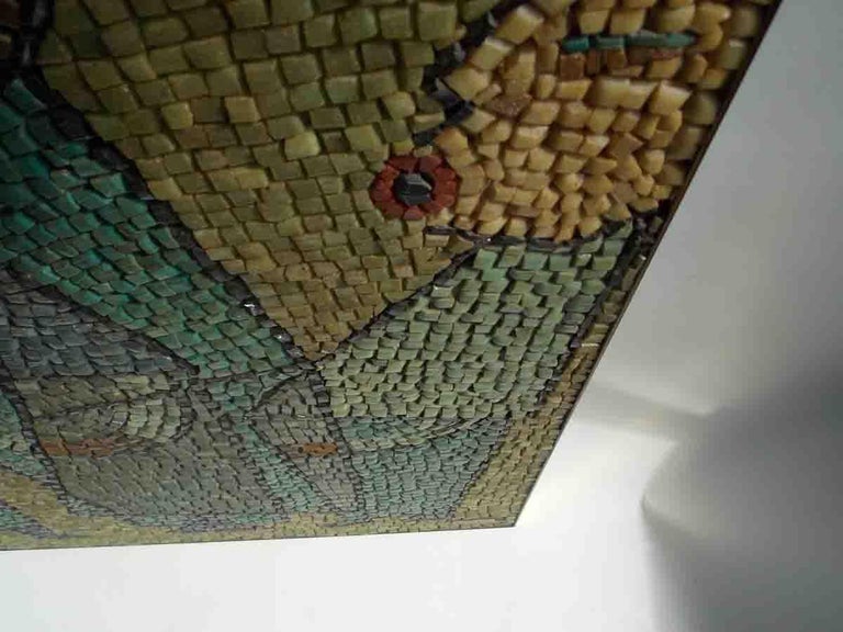 Romanos Glass tesserae Figural Mosaic For Sale at 1stDibs