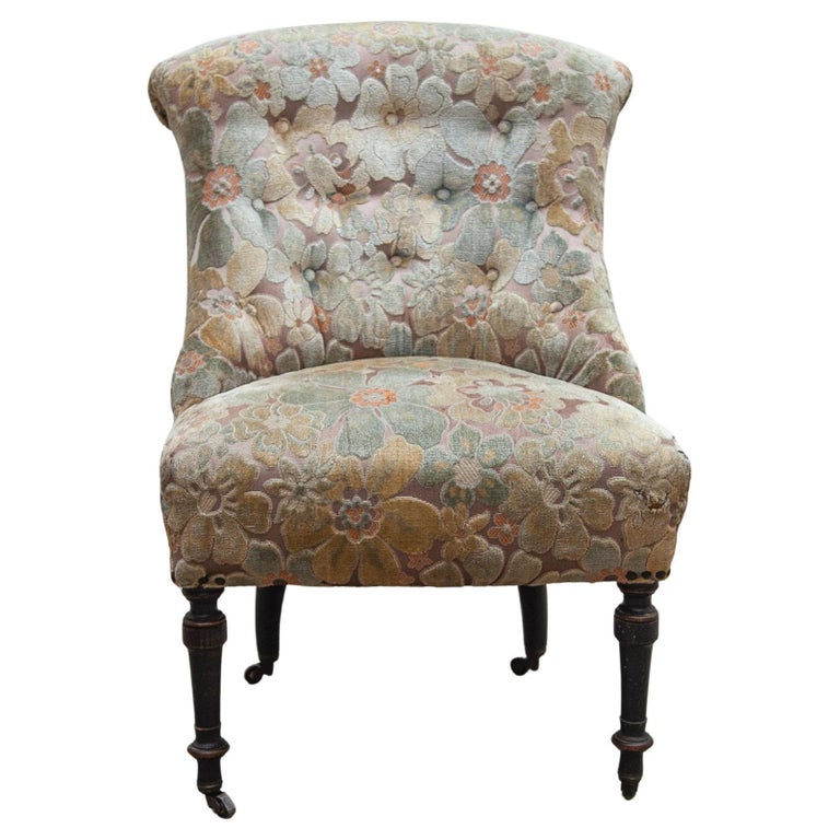 Romantic 19 Century Victorian Club Chairs For Sale at 1stDibs
