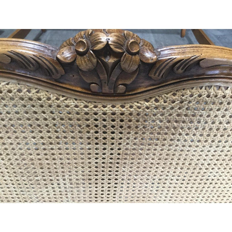 Romantic 1920s French Double-Caned and Walnut Bed Frame at 1stDibs ...