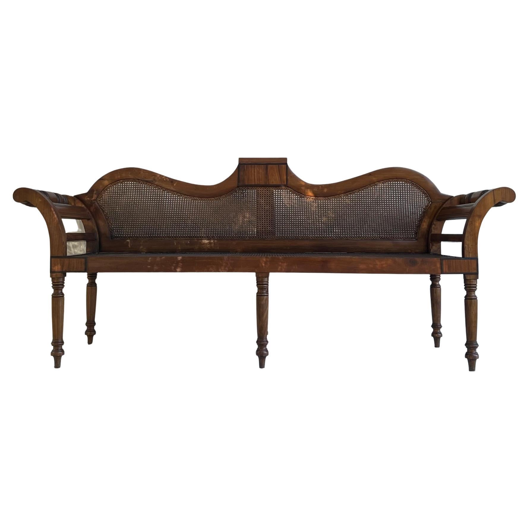 Portuguese Canapé 19th Century in Mahogany Wood For Sale at 1stDibs