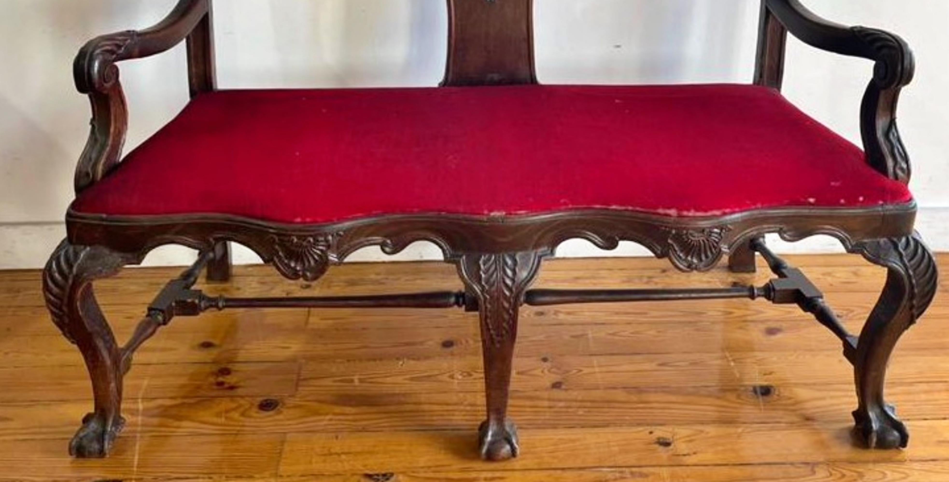 Romantic Canape Portuguese 19th Century at 1stDibs