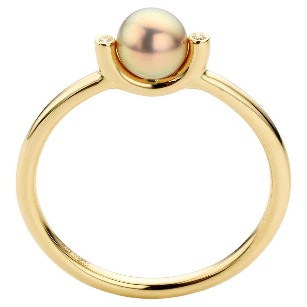 Asymmetric brown diamond ring by Manon ter Hogt, 14k Gold, statement, 0 ...