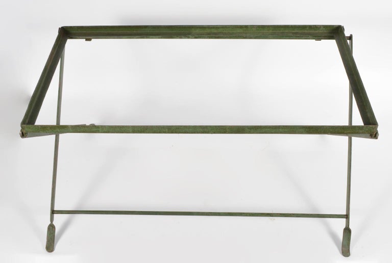 Romantic Midcentury English Painted Topiary Tray Table on Painted ...