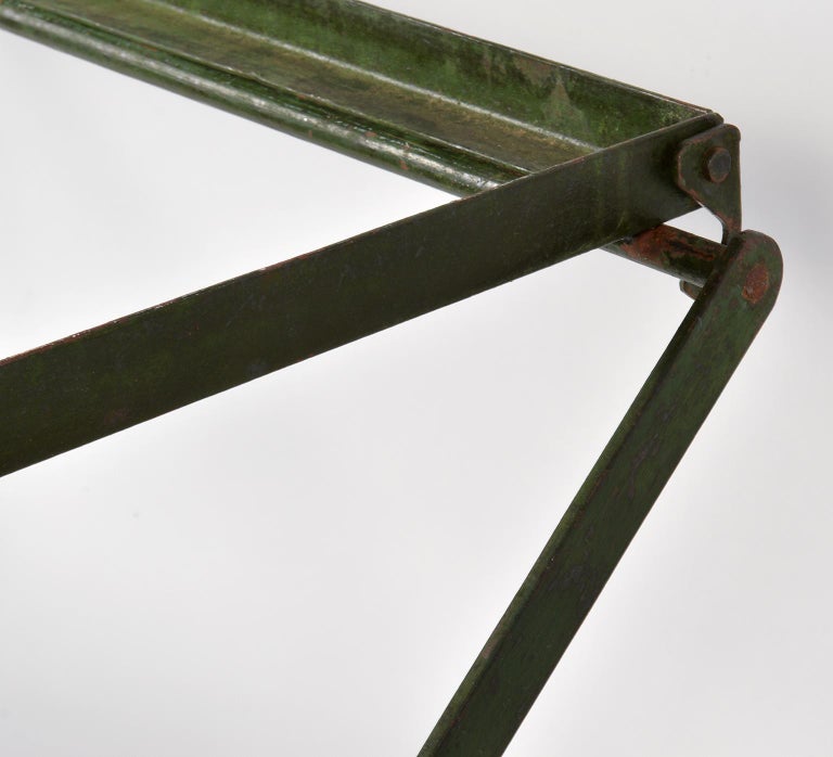Romantic Midcentury English Painted Topiary Tray Table on Painted ...