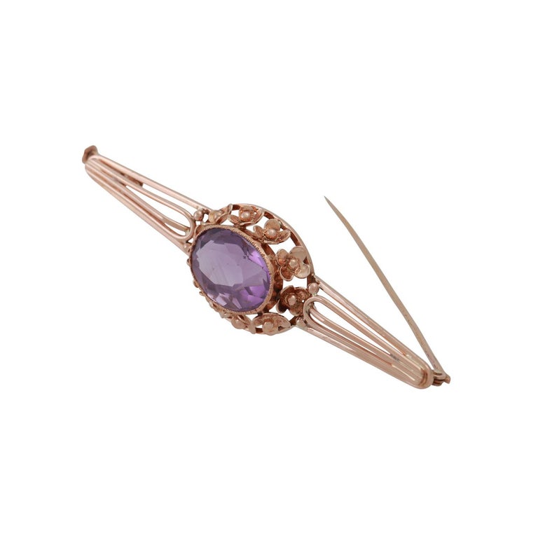 Romantic Needle with Flowers For Sale at 1stDibs