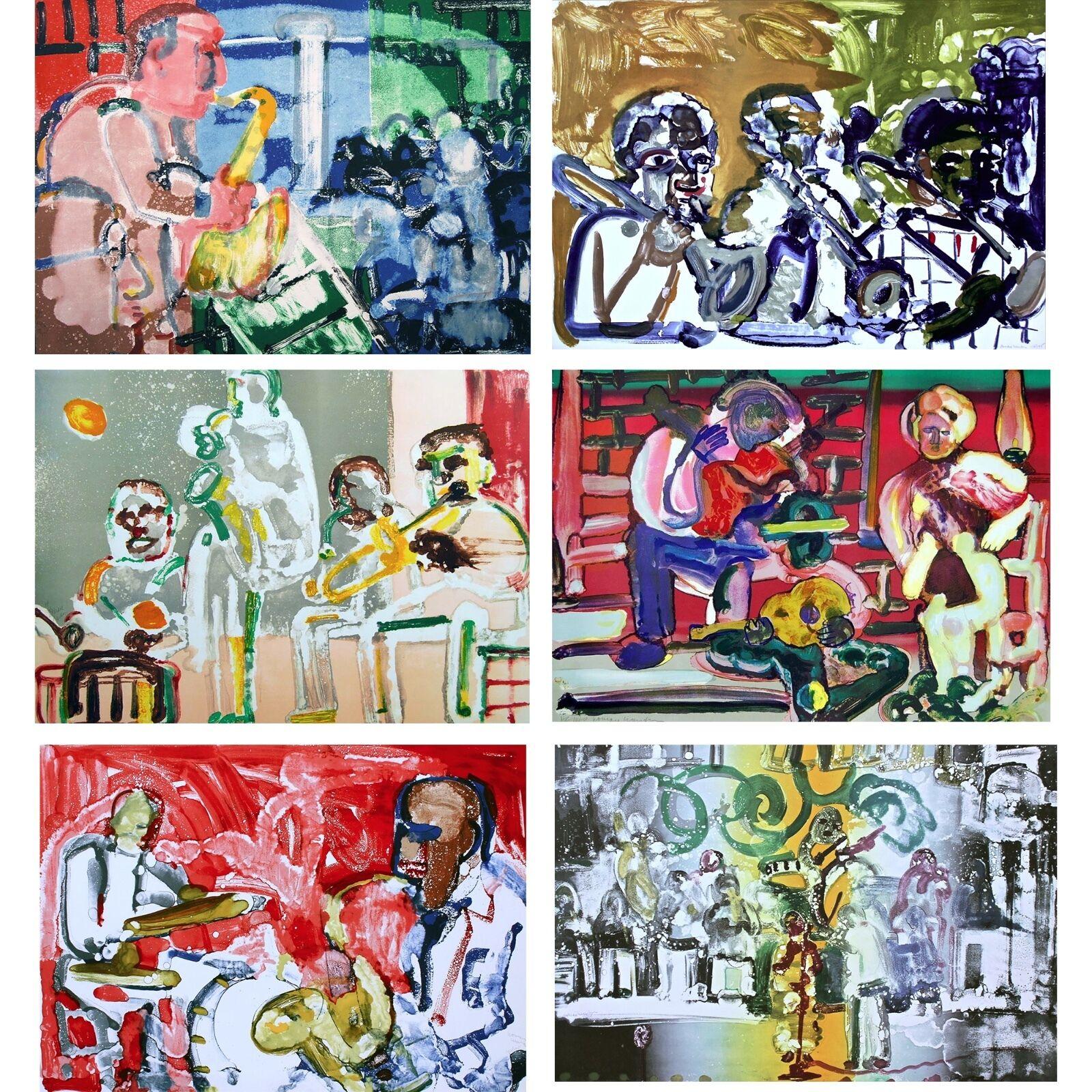 Romare Bearden - TWO WORLDS, FACES OF THE FUTURE Signed Lithograph ...