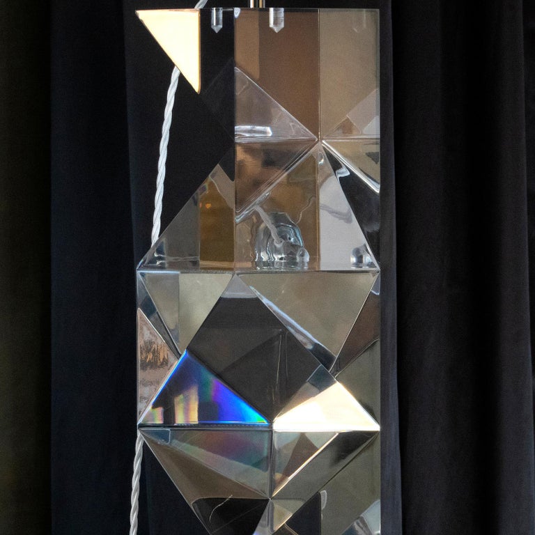 "Romboid" Clear Plexiglass Table Lamp, Flair Edition, 2021 For Sale at ...