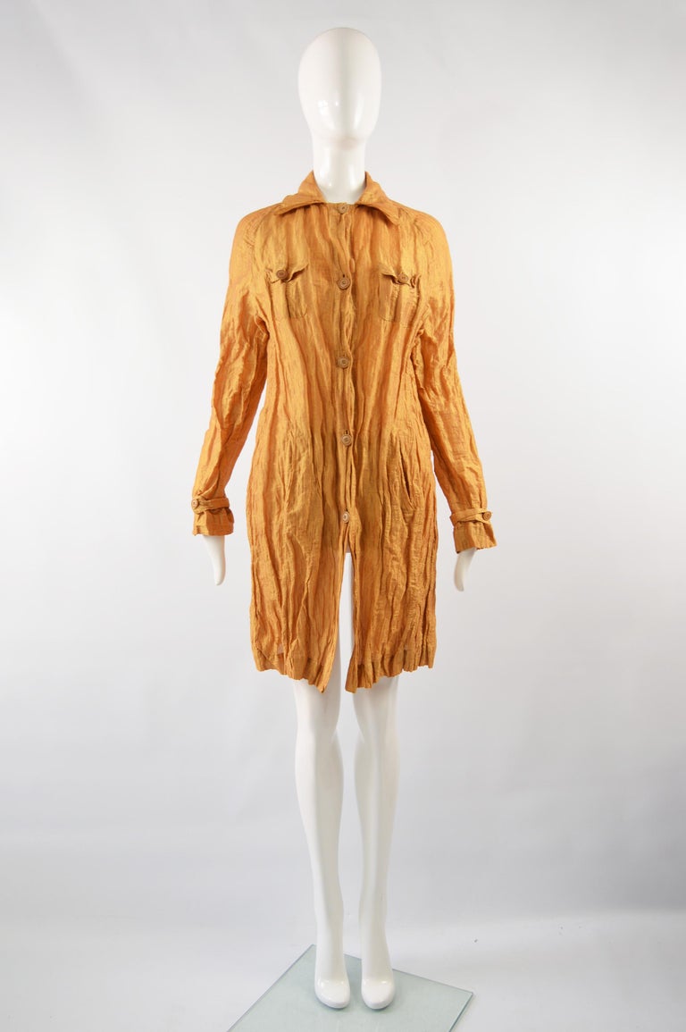 Romeo Gigli Vintage Crinkled Jacket For Sale at 1stDibs