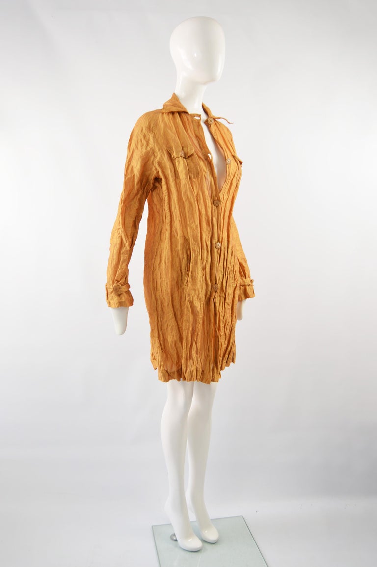 Romeo Gigli Vintage Crinkled Jacket For Sale at 1stDibs