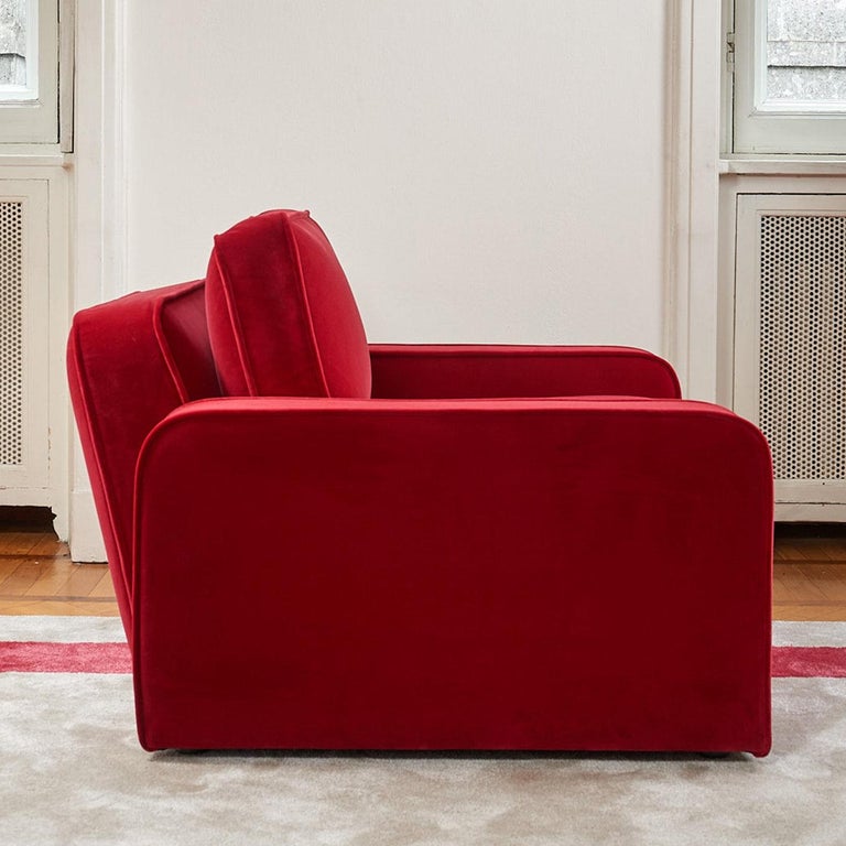 Romeo Red Armchair For Sale at 1stDibs | red armchairs for sale