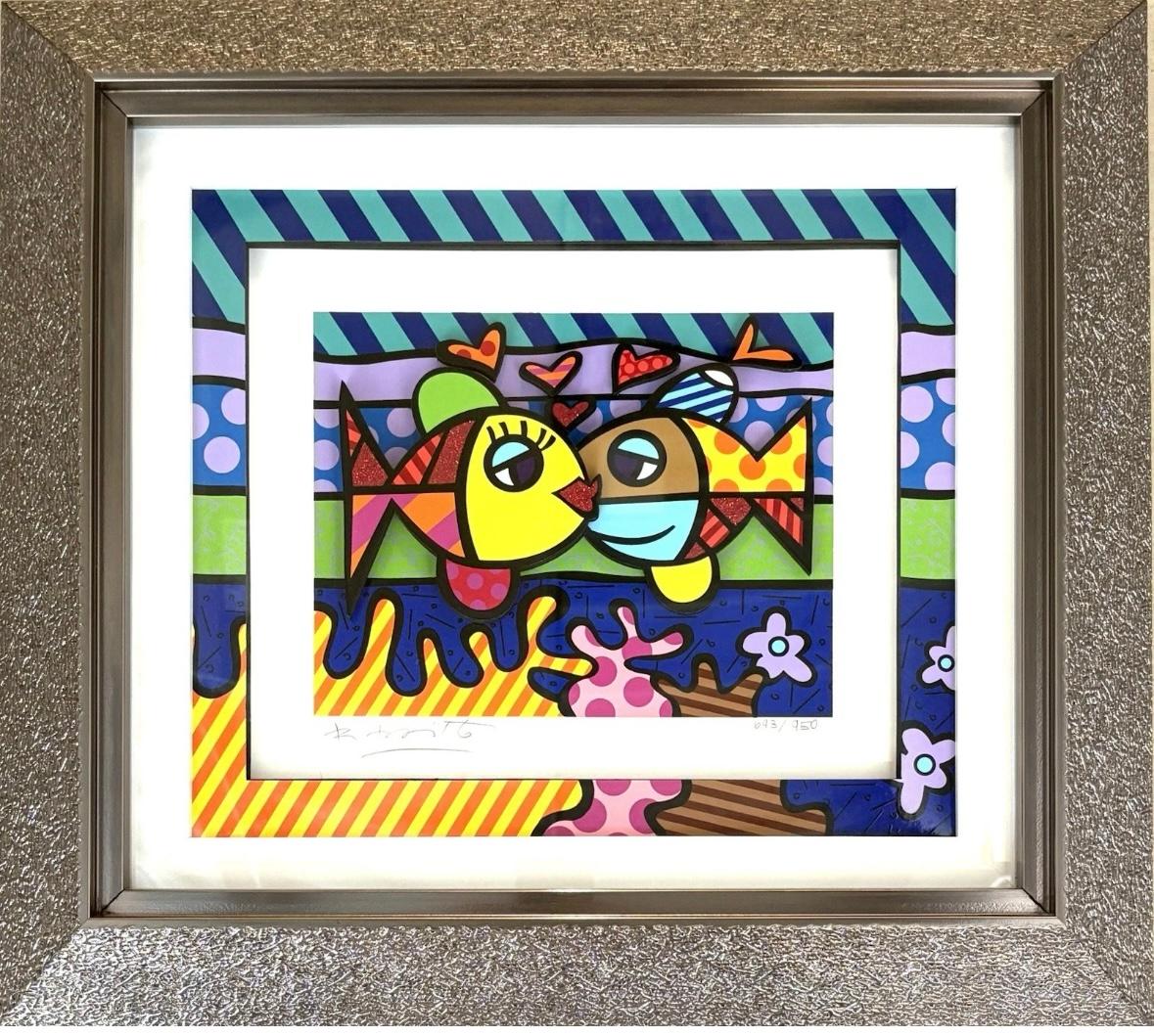 Romero Britto - Good Girl (hand signed enamel on iron sculpture) For ...