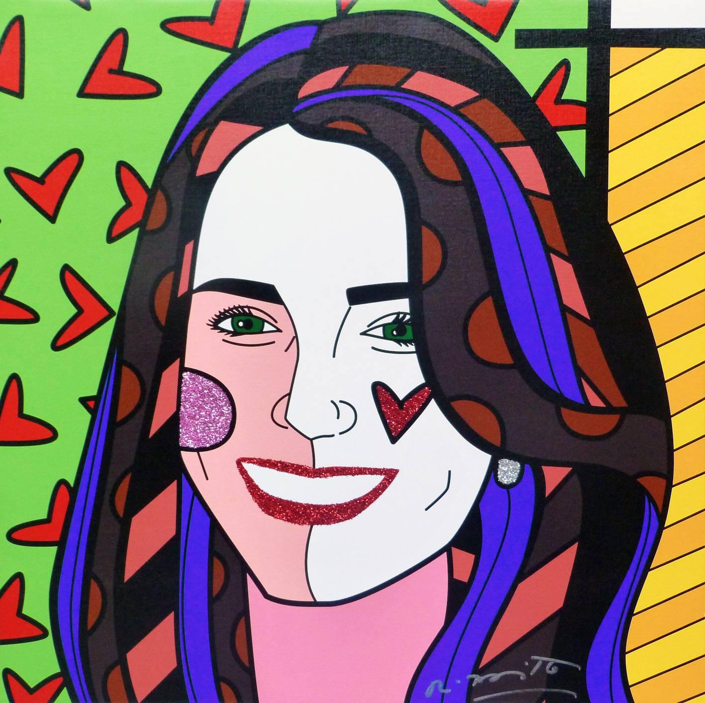 Romero Britto - KATE MIDDLETON For Sale at 1stDibs