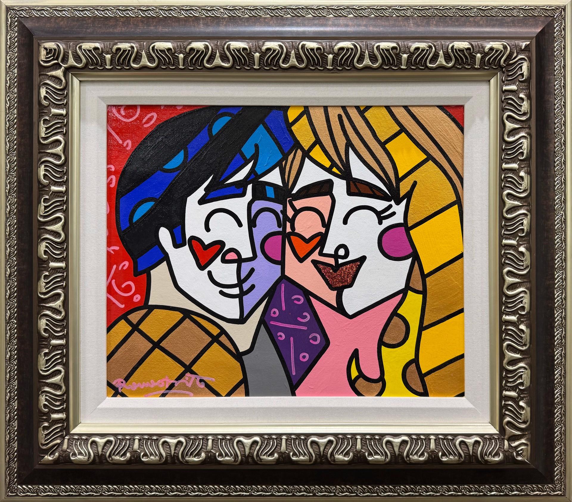 Romero Britto - Friar's Club Award for Tony Bennett, Hand signed ...