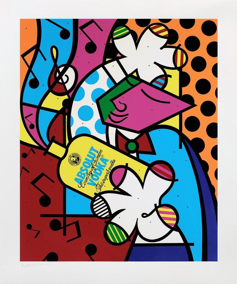 Romero Britto - ABSOLUT BRITTO II For Sale at 1stDibs