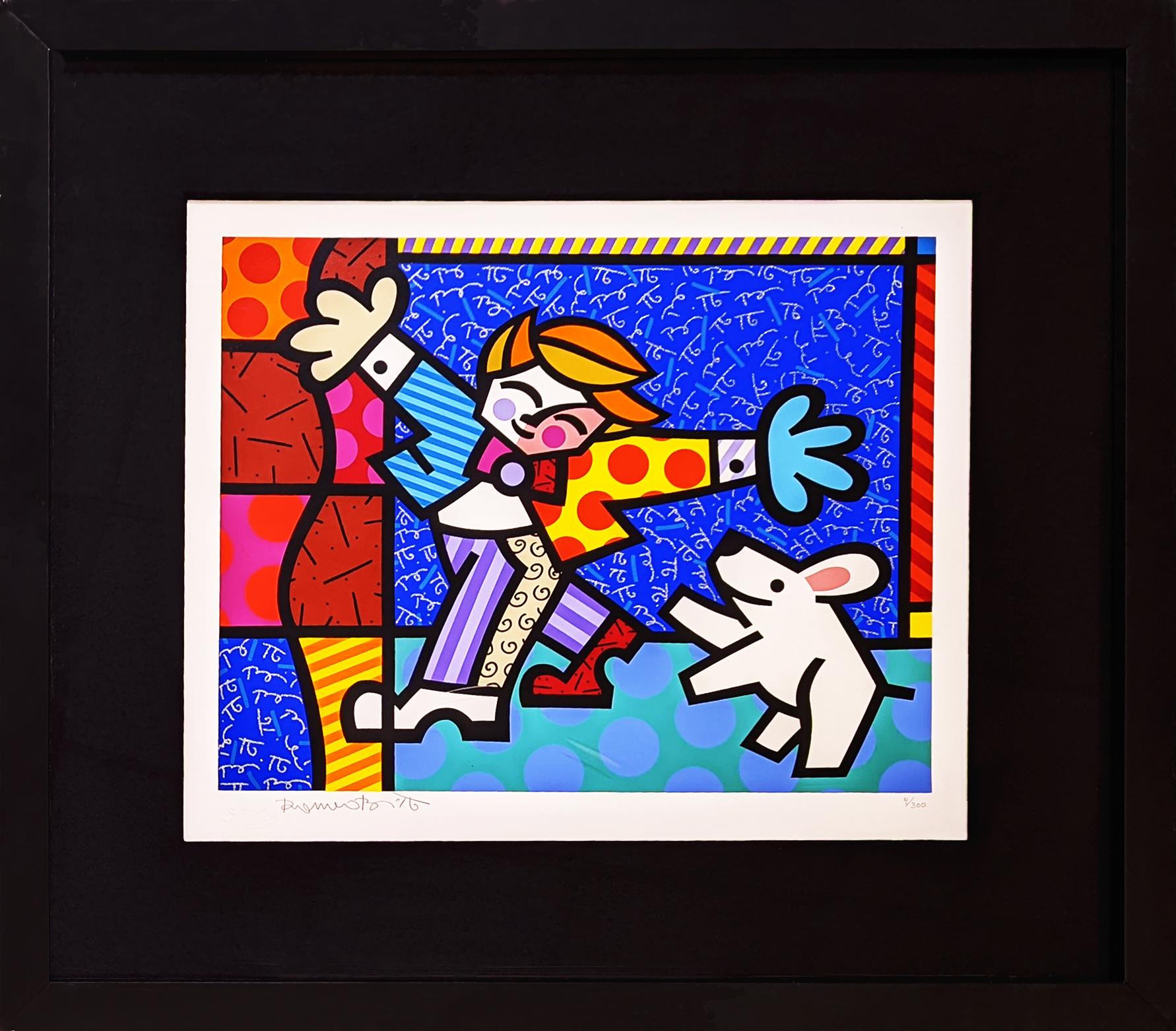 Romero Britto - BRENDAN AND THE WISHING DOG at 1stDibs | brendan britto ...